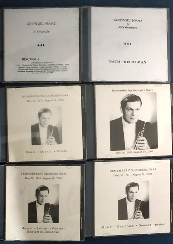 GEORGES HAAS Classical Music Lot OBOE PIECES 6x CD | eBay