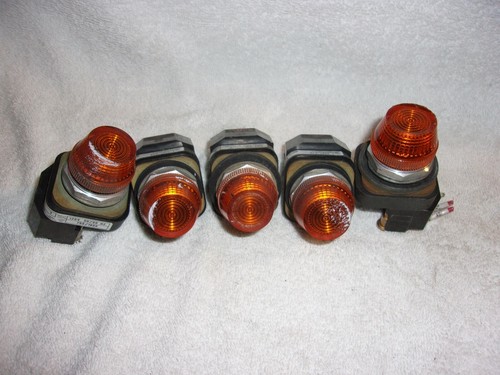 (5) AB ALLEN BRADLEY 800T-P16 AMBER LIGHT INDICATOR SIGNALS | eBay