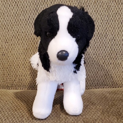 Douglas Black White Meadow Border Collie Stuffed Animal Plush Toy Dog ...