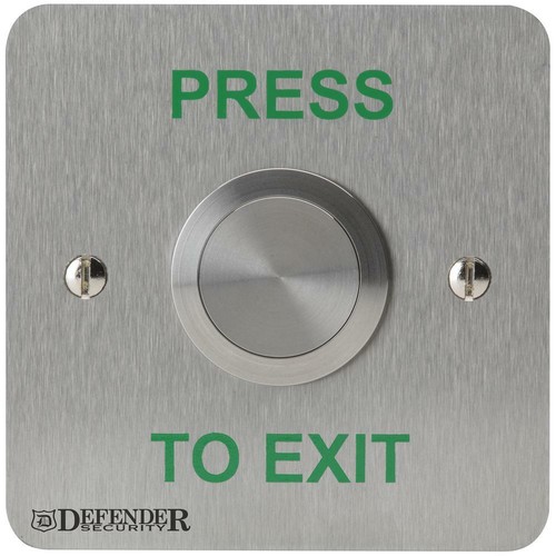 EXIT BUTTON 30MM VANDAL RESISTANT, CONTACT CONFIGURATION 1 FOR DEFENDER ...