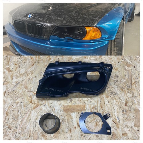 BMW E46 M3 left cold Intake 3 inches air duct headlight replacement ...