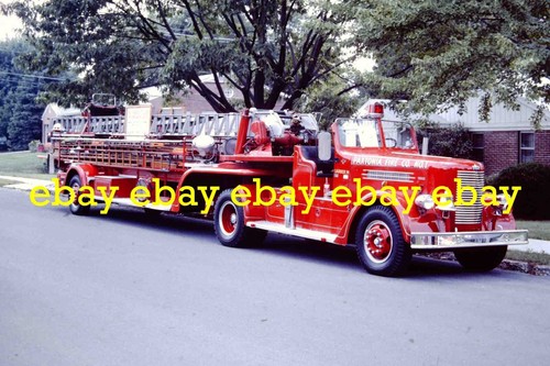 PA24 Fire Apparatus Slide Paxtonia Pennsylvania 1951 Pirsch Ladder | eBay