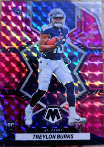 2022 Panini Mosaic Camo Pink Prizm Treylon Burks RC Titans #279 | eBay