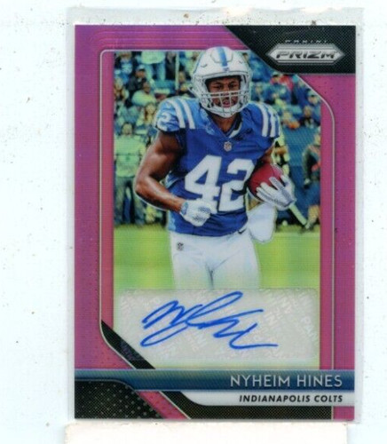 NYHEIM HINES 2018 Panini PRIZM Pink Parallel Rookie Auto Autograph RA ...