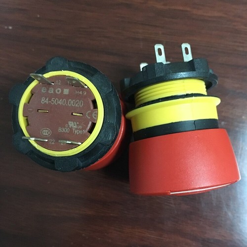 1 pcs EAO 84-5040.0020 Switch 2 normally closed emergency stop button ...