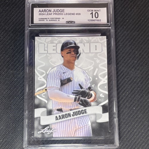 Aaron Judge Leaf Legends Exclusive Card Lot Gem Mint 10 and more #3 | eBay