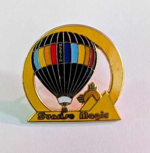 Sunrise Magic Hot Air Balloon Fiesta Enamel Lapel Pin | eBay