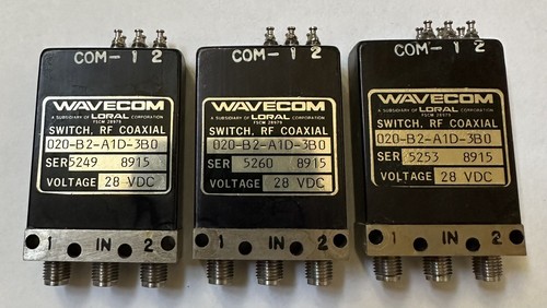 Wavecom 020-B2-A1D-3B0 Microwave Switch lot of 3 | eBay