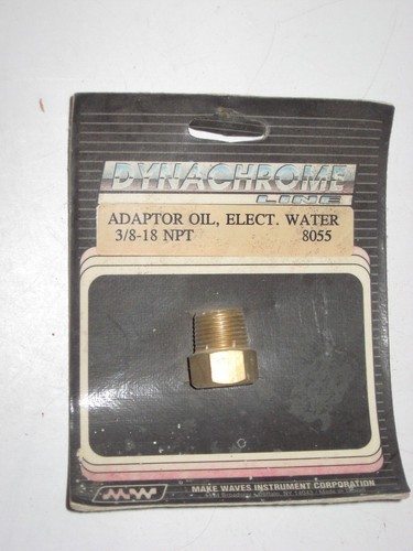 ADAPTER for OIL, ELECT., WATER GAUGE, 3/8-18NPT, DYNACHROME, SUPERPRO ...