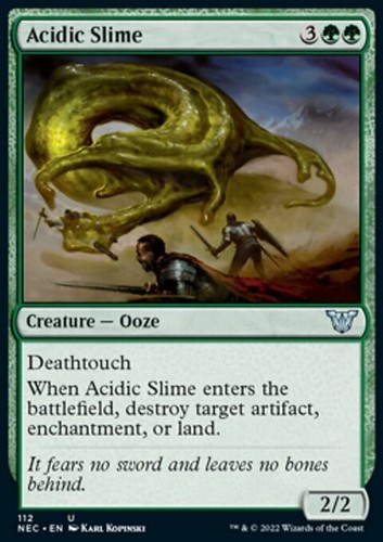 MTG Acidic Slime (112/192) Kamigawa Neon Dynasty Commander LP | eBay