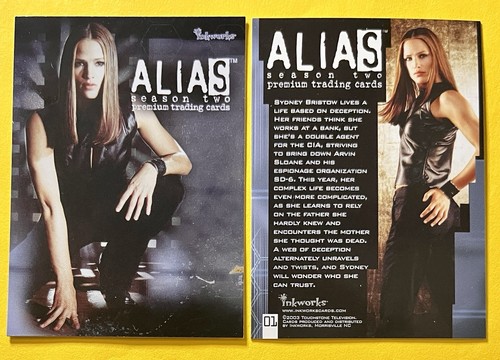 Alias 2003 Inkworks Season 2 Premium Trading Card #1 JENNIFER GARNER | eBay