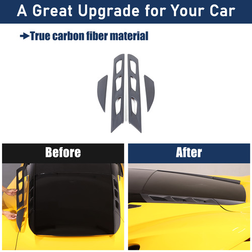 Matte Carbon Rear Window Roof Hood Vent Cover For Lotus Emira Coupe HTC ...