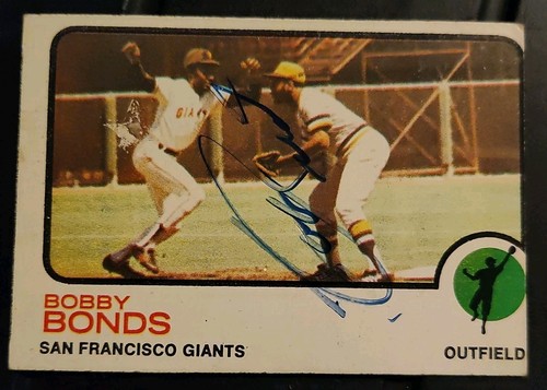 BOBBY BONDS AUTOGRAPHED SIGNED CARD 1973 TOPPS S.F. GIANTS BASEBALL | eBay