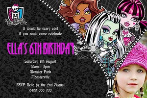 Monster High Printable Cards