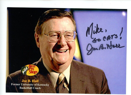 Autographed 5x7 Photo Joe B. Hall Basketball head coach University of ...