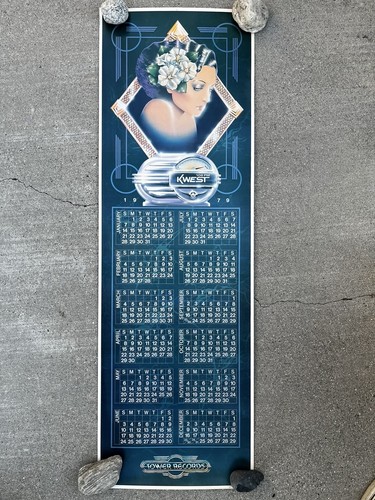Vintage Tower Records Poster 1979 Calendar Year Iconic Pinup Art | eBay