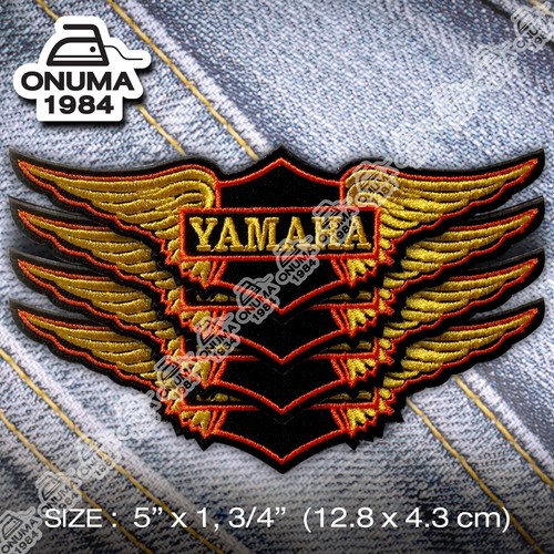 4x YAMAHA Patch Iron on, Custom BikerJacket Cap T-shirt, Motorcycle Cafe Racer | eBay
