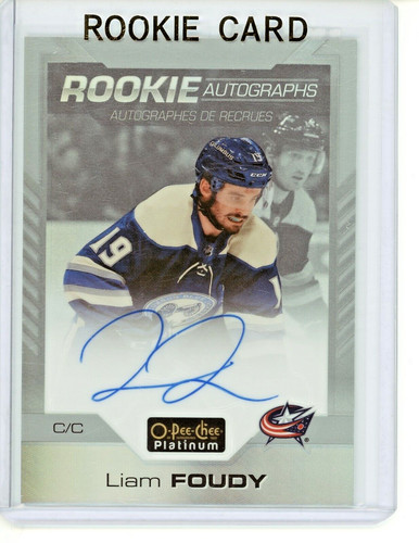 2020/21 OPC O-PEE-CHEE PLATINUM Liam Foudy RAINBOW AUTOGRAPH AUTO ...