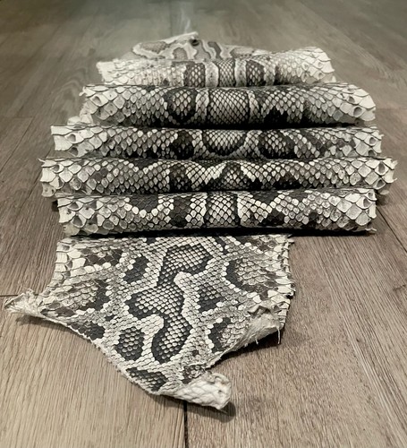 NATURAL GENUINE ANACONDA SNAKE SKIN HIDE LEATHER 107"x11.5" | eBay