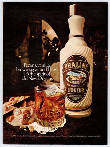 1980 PRALINE LIQUEUR Vintage 8"X11" Magazine Ad 1980's JNA5 | eBay