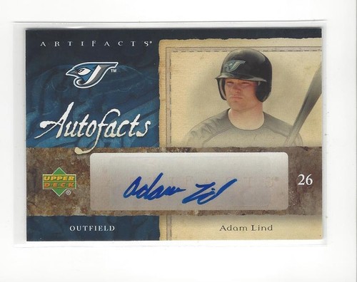 2007 SPx Autofacts Adam Lind AUTOGRAPH Blue Jays | eBay