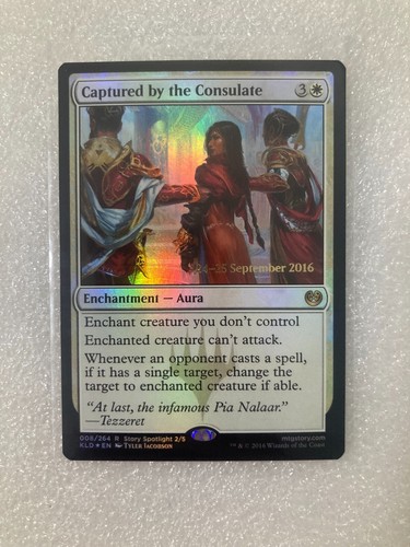 MTG 2016 Magic KLD 008 FOIL Captured by the Consulate - Prerelease ...