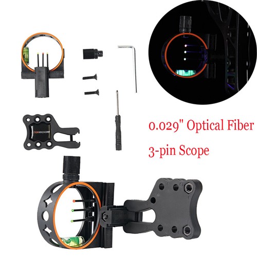 Archery 3-pin Bow Sight Plastic for Compound / Recurve Bow Hunting ...