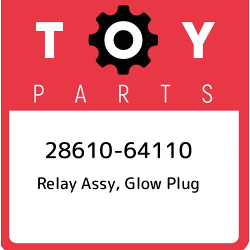 28610-64110 Toyota Relay assy, glow plug 2861064110, New Genuine OEM ...
