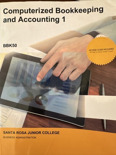Computerized Bookkeeping and Accounting 1 textbook | eBay