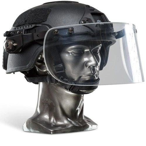 NIJ IIIA Bulletproof Helmet Visor Face Shield PASGT, MICH, High Cut ...