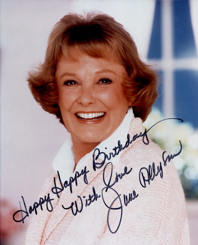 June Allyson Autographed 8x10 Photo | eBay