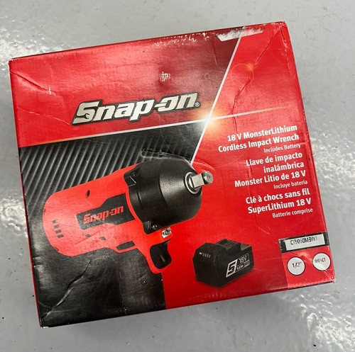 Snap-On 18 V 1/2" Drive MonsterLithium Cordless Impact (Power Blue ...
