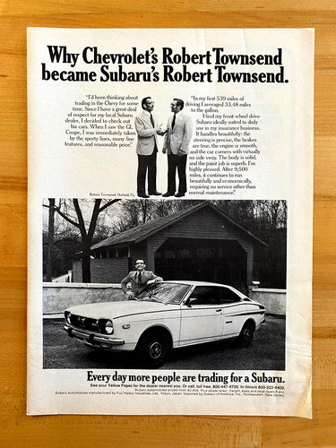 1973 Print Ad Subaru GL Coupe | eBay