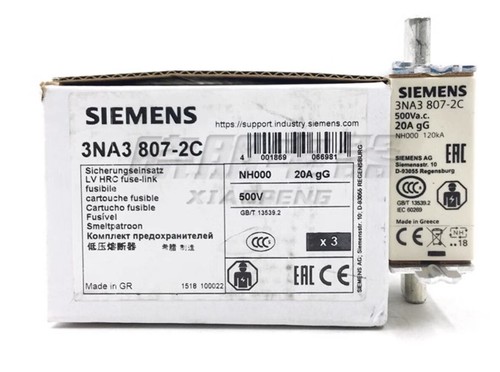 1pcs SIEMENS Fuse Fuse Core 3NA3807-2C 3NA3 807-2C | eBay