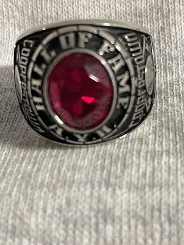 1998 Cooperstown Dreams Park Red Ring Size 12 Hall Of Fame A.Y.B. | eBay