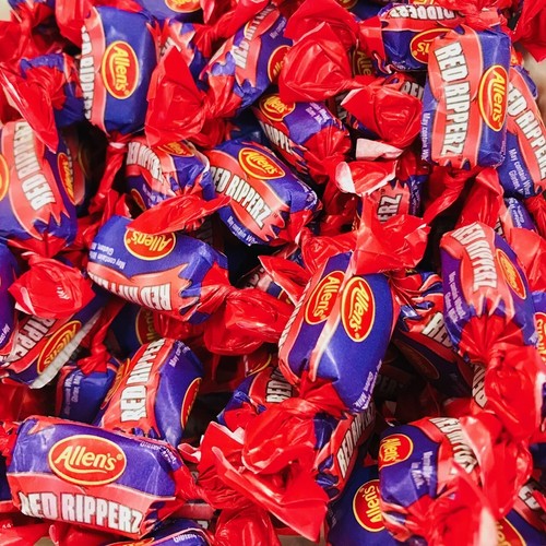 350g Allen's Red Ripperz Raspberry Chewy Flavor Lolly Drops | eBay