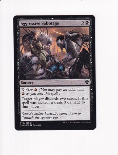 2022 MTG MAGIC THE GATHERING DOMINARIA UNITED AGRESSIVE SABOTAGE (X) | eBay