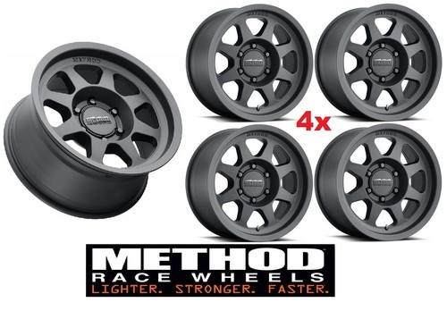 17 METHOD MR701 BLACK WHEELS RIMS BEAD GRIP FITS TOYOTA TACOMA 4RUNNER ...