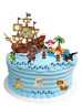 Treasure Map Pirate Wallpaper Edible Decor Icing Sheet Cake Toppers ...