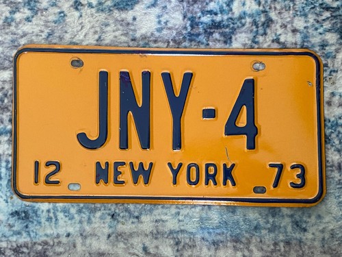 1973 New York JUDGE CRIMINAL COURT license plate # JNY-4, Low #, legal ...