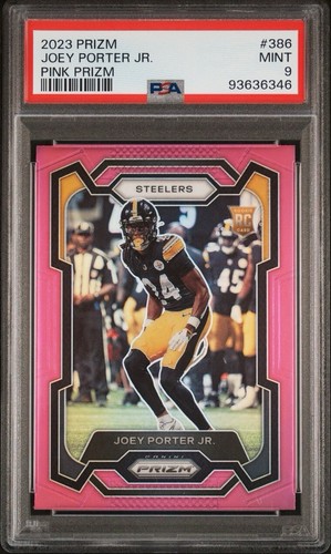 2023 PRIZM PINK PRIZM #386 JOEY PORTER JR. ROOKIE RC PSA 9 🚨🚨🔥 | eBay