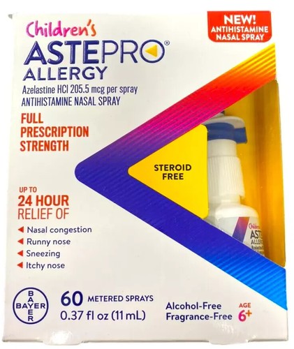 Astepro CHILDREN Allergy Steroid Free Nasal Spray 60 total Sprays Ex02 ...