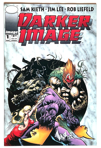 DARKER IMAGE #1 A SAM KIETH ROB LIEFELD JIM LEE 1993 NM 1ST APP MAXX ...