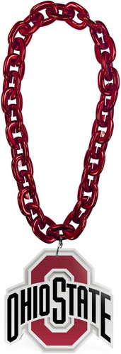 Ohio State Buckeyes Touchdown Fan Chain 10 Inch 3D Foam Red Necklace | eBay