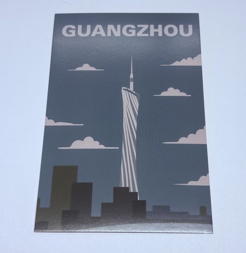 Canton Tower Guangzhou Postcard Print Art Card City Tour Travel ...