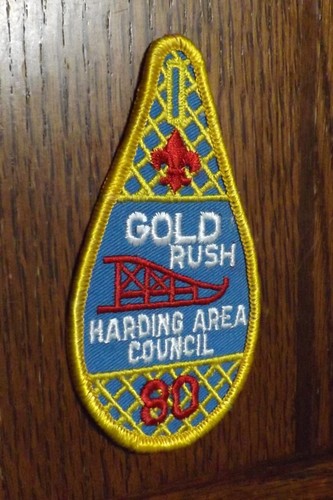 Boy Scout Patch 1980 HARDING AREA COUNCIL GOLD RUSH | eBay