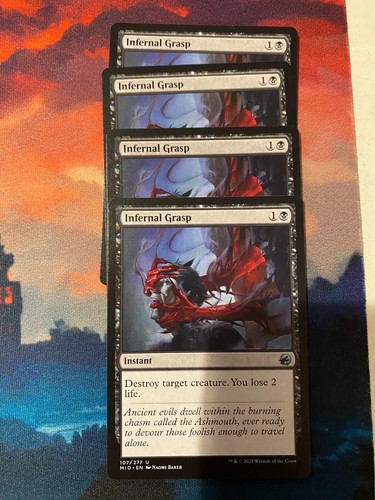 MTG Innistrad Midnight Hunt Infernal Grasp x 4 | eBay