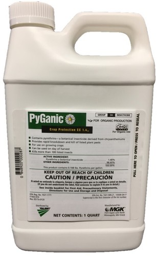 PyGanic EC 1.4 II Insecticide - 1 Quart - OMRI Certified NO SALES: CA ...