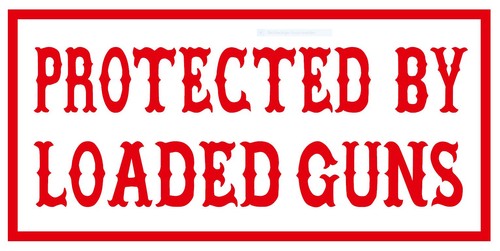 253 Hells Angels Support 81 Sticker„Protected By Loaded Guns “ | eBay