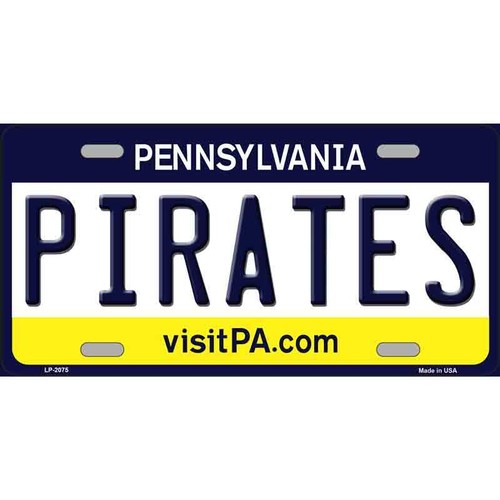 Pirates Pennsylvania Novelty State Metal License Plate Tag LP-2075 | eBay